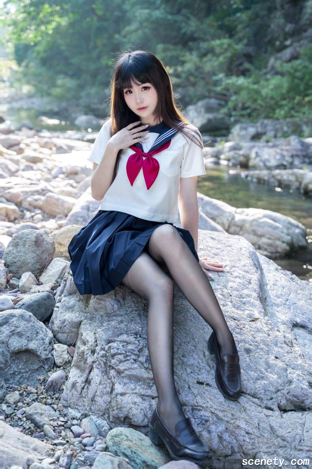 【miko酱ww】NO.35 小小溪流 [24P1V-121MB] - 小七图库